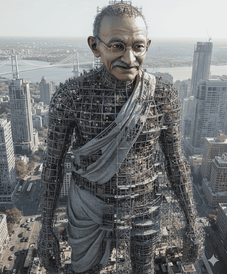 Gemini AI – Create Realistic Statue Construction Portraits